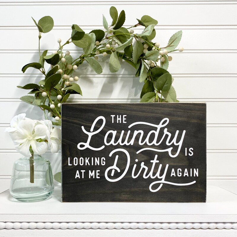 Farmhouse Laundry Sign - Etsy