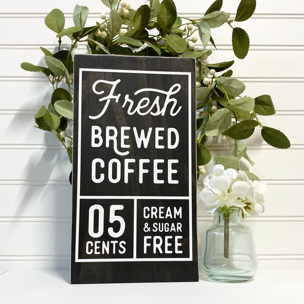 Wooden Coffee Sign - Etsy