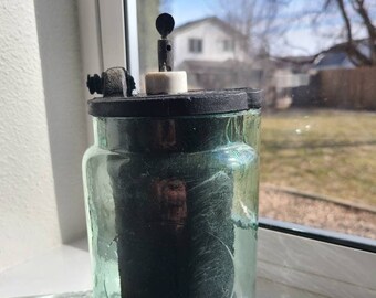 Antique Glass Battery - Etsy
