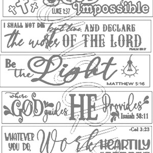 Digital Download Only | Weekly Scripture SVG | Laser Cutting File ...