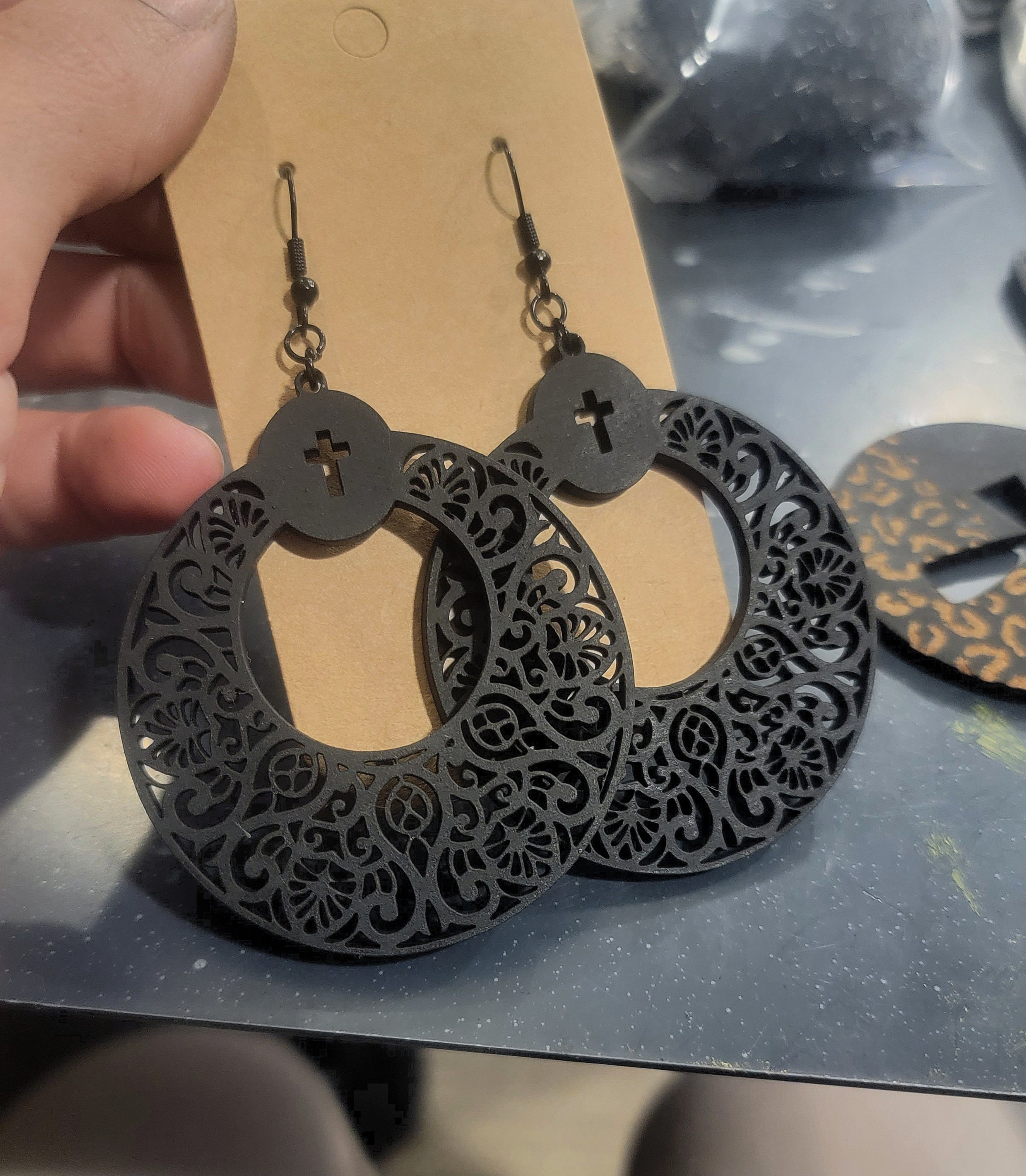 Hoop Earring Laser Cut File in SVG, AI, DXF, and Png. Digital File Only ...