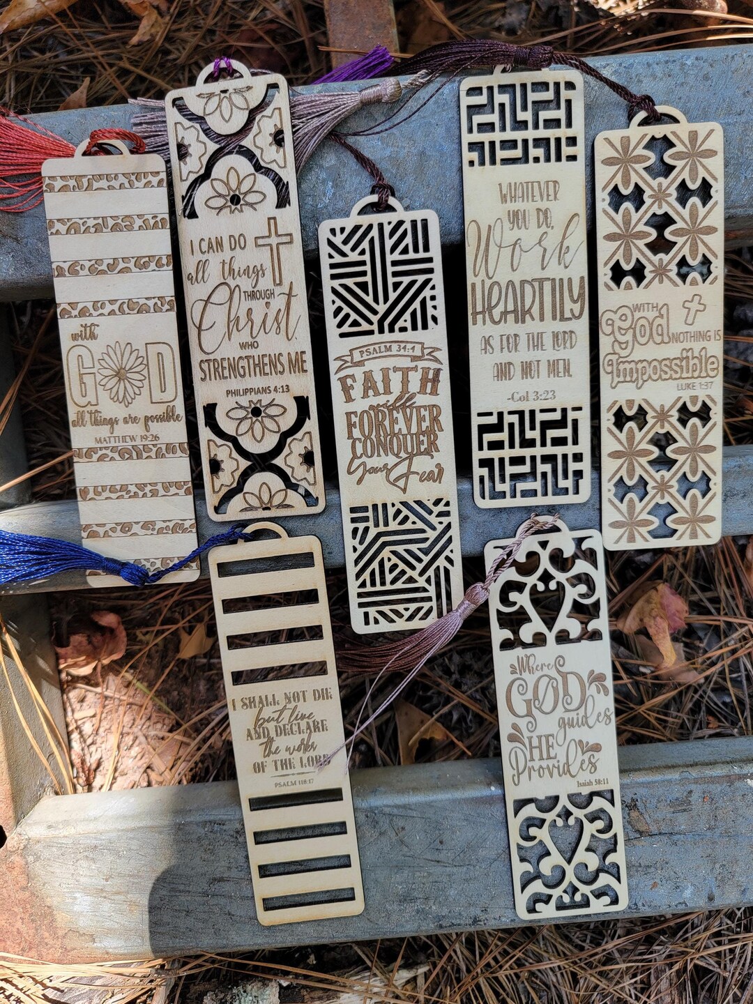 Digital Download Only | 7 Design Bundle | Scriptural Bookmark Designs ...