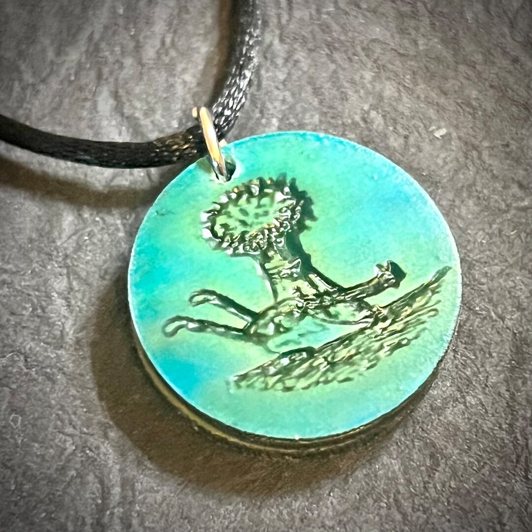 Muscogee Creek Nation Inspired Wood Engraved Pendant Adjustable Satin ...