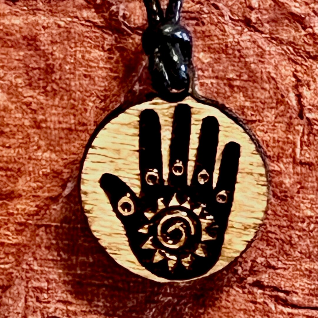 Native American Medicine, Hand Symbol for Healing and Protection Wood ...