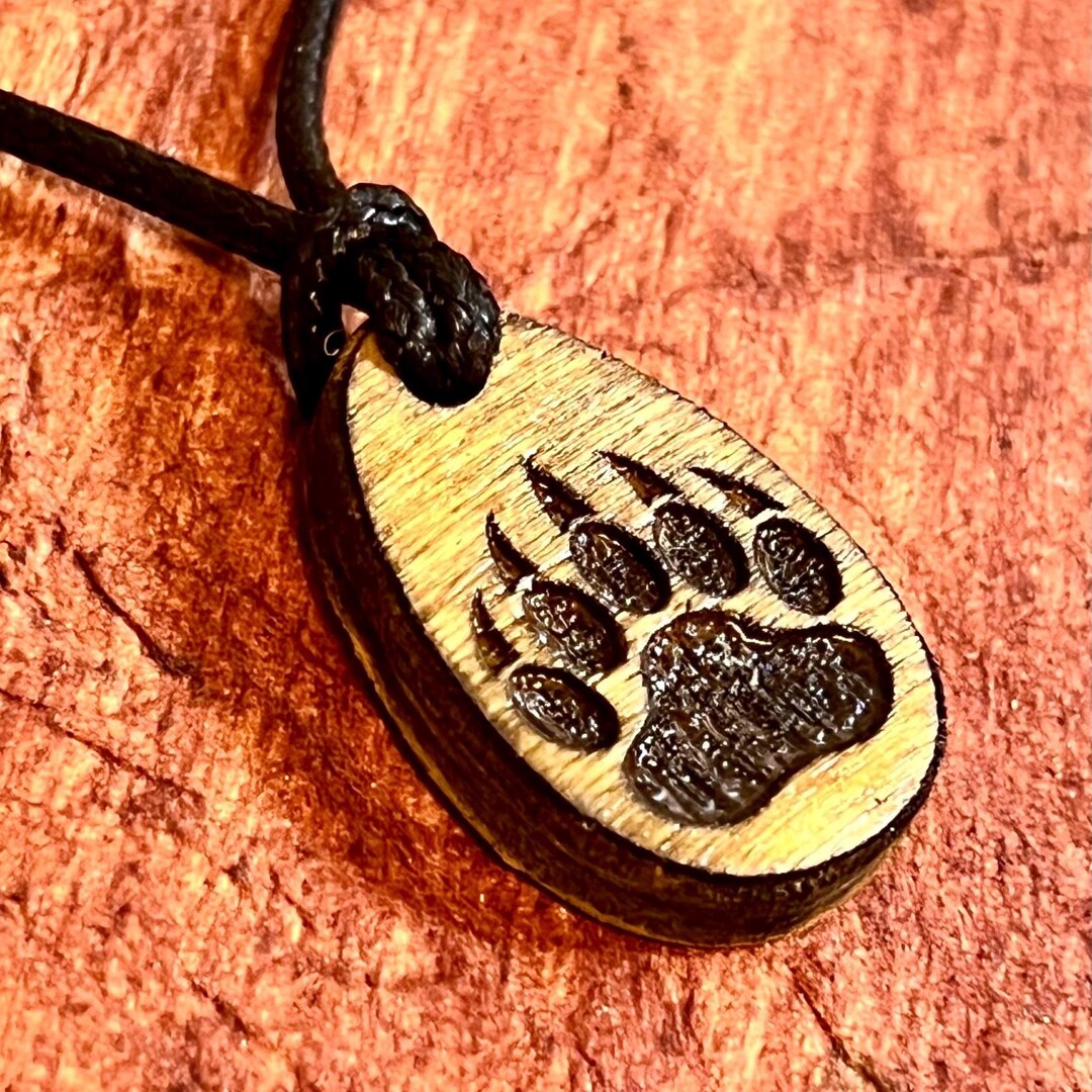 Bear Paw Native Symbol for Strength, Courage, and Protection Wood ...