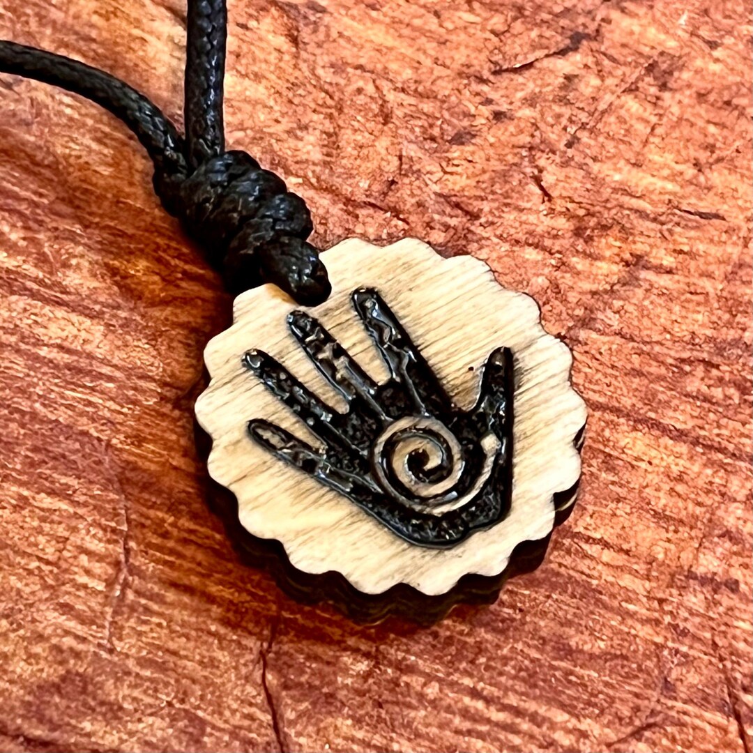 Native American Medicine, Hand Symbol for Healing and Protection Wood ...
