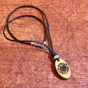 Cherokee Nation Symbol Wood Engraved Pendant Cord Necklace With Clasp ...