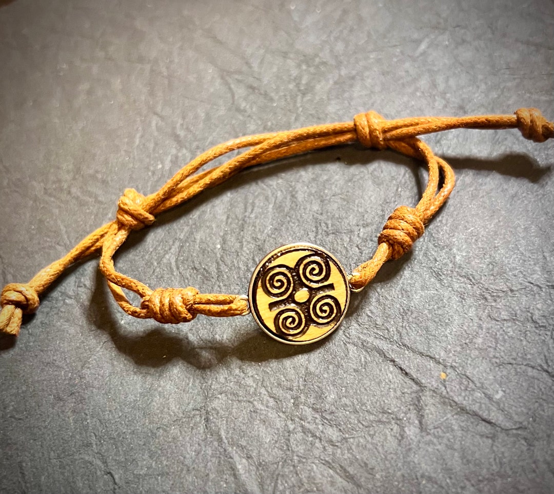 Cherokee Symbol for Strength Wood Engraved Metal Bezel Slip - Etsy