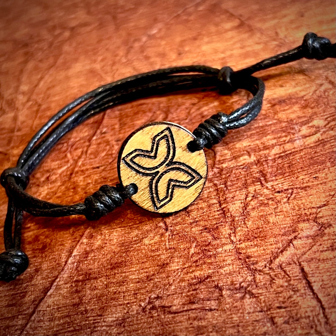 Cherokee Symbol for Freedom and Emancipation All Wood 1 Inch Engraved ...