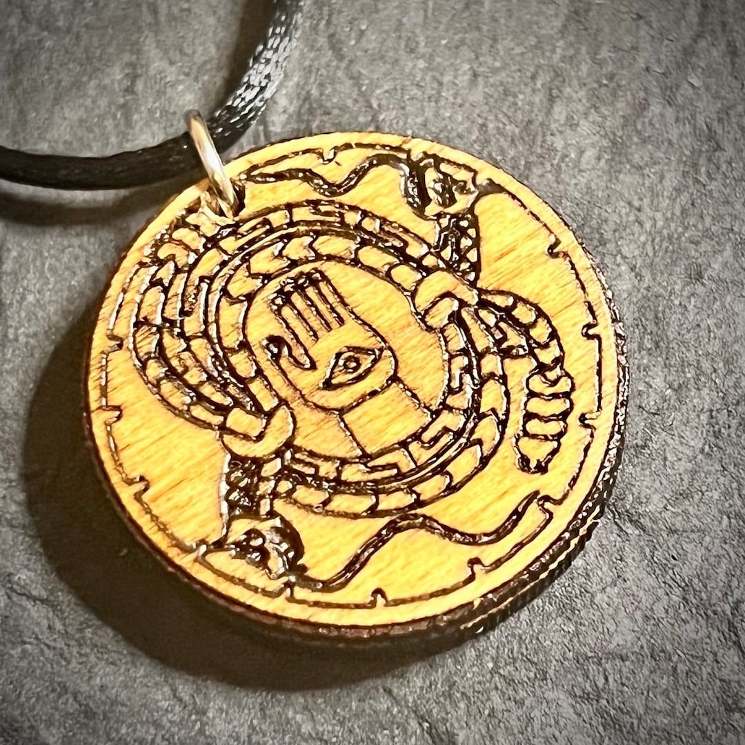 Cherokee Symbol Wood Engraved Pendant Adjustable Cord Necklace - Etsy