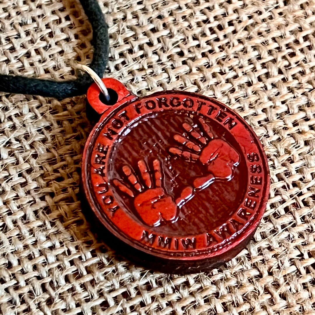 Indigenous Red Hand Mmiw Awareness Symbol You Are Not Forgotten 30mm ...