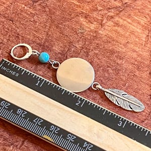 Indigenous Red Hand Mmiw Symbol Wood Engraved Metal Bezel Feather Charm ...