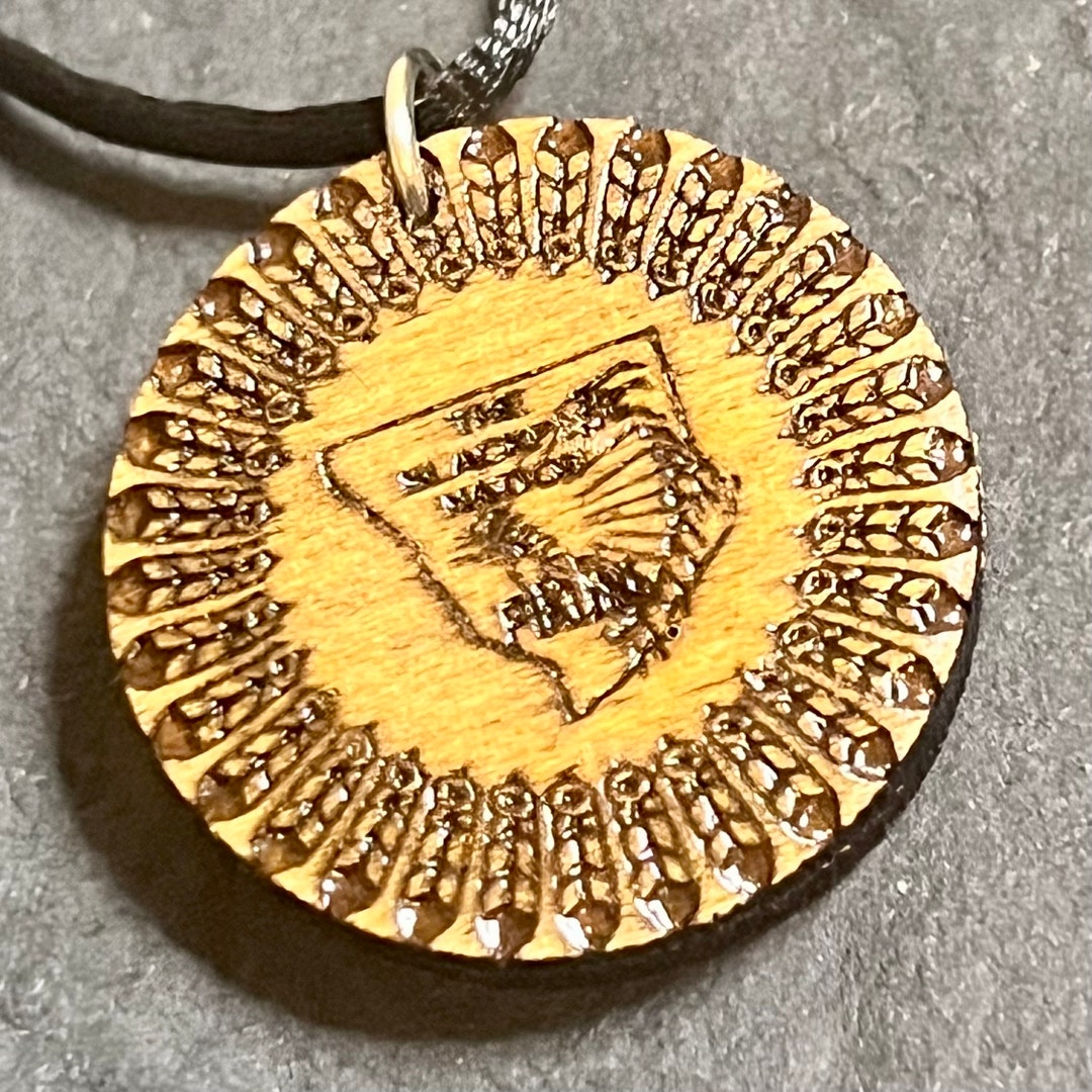 Blackfeet Nation Wood Engraved Pendant Adjustable Cord Necklace - Etsy