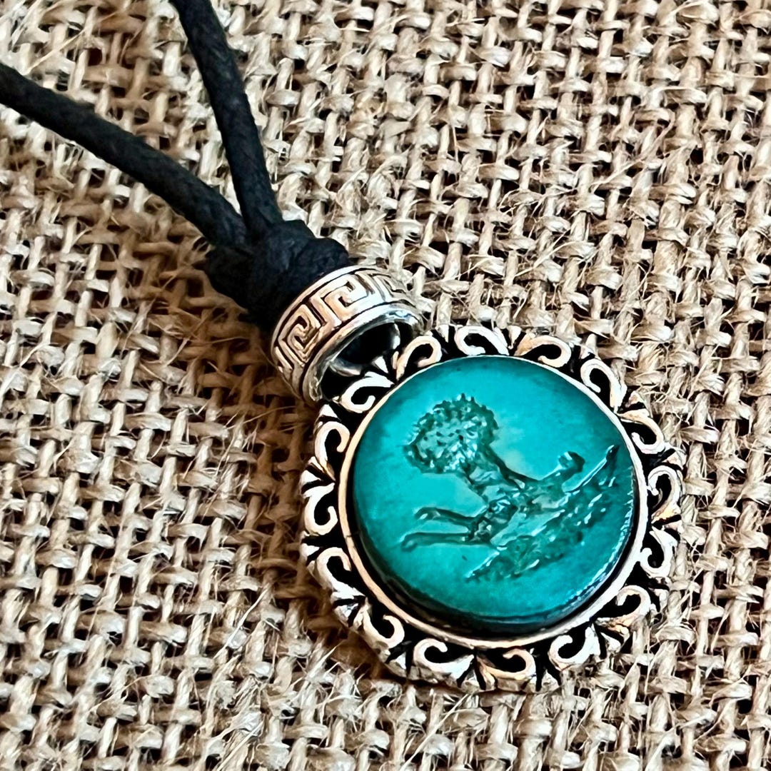 Muscogee Nation Symbol Engraved Wood Metal Bezel Pendant Charm Metal ...