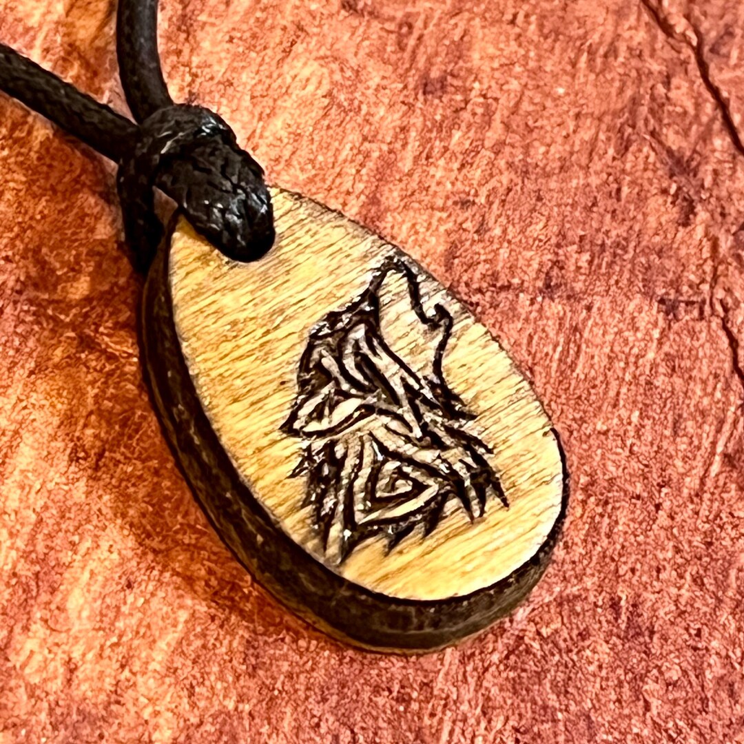 Tribal Howling Wolf Symbol for Loyalty Strength and Hunting Wood ...