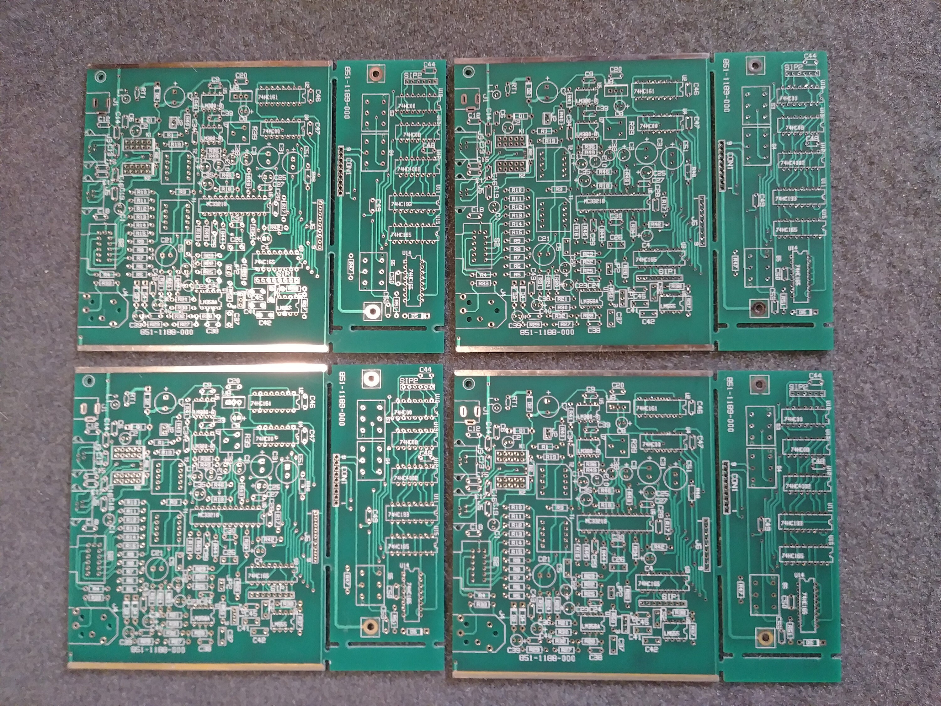 4x Printed Circuit Board PCB Bare Unpopulated Stock 4x - 6 1/2" X 5 1/4 ...