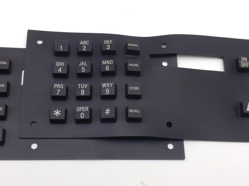 4x Rubber Telephone Keypad Classic Dialpad DTMF Dial Phone Silicone ...