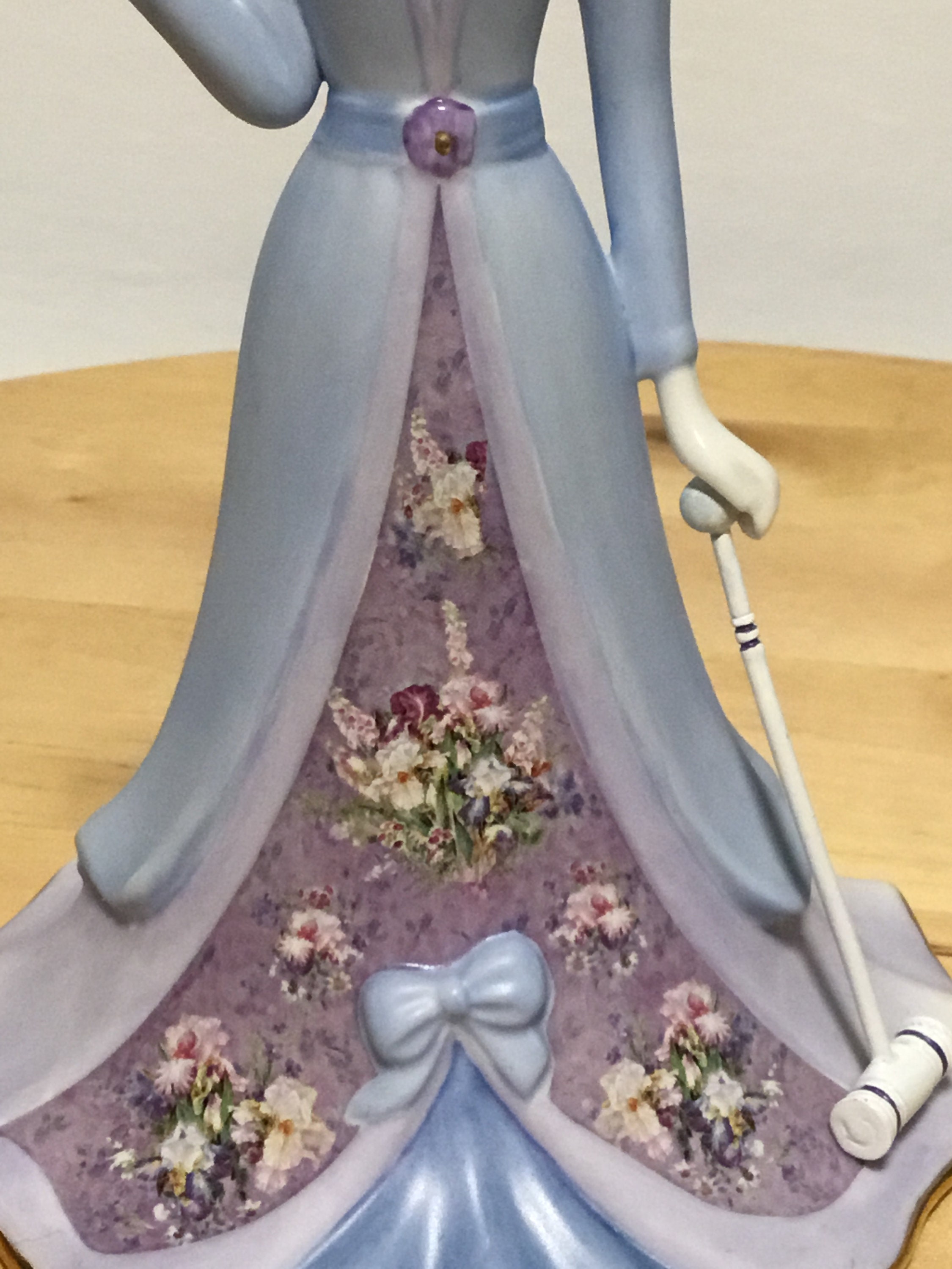 Lena Liu Elegant Era Painted Porcelain Bell Entitled “croquet Anyone ...
