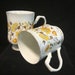 Vintage Hitkari Fine Bone China Floral Teacups, Set of Two, 70s Tea and ...