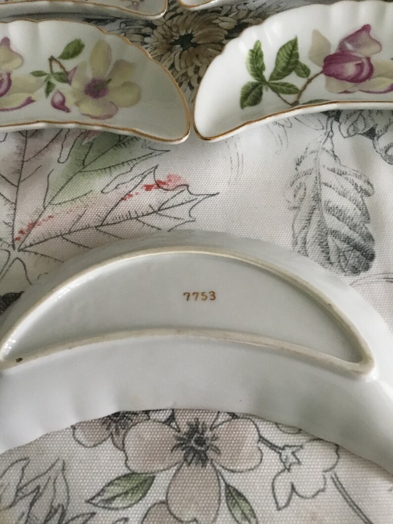 Seven Porcelain Crescent Shaped Trinket/bone China - Etsy