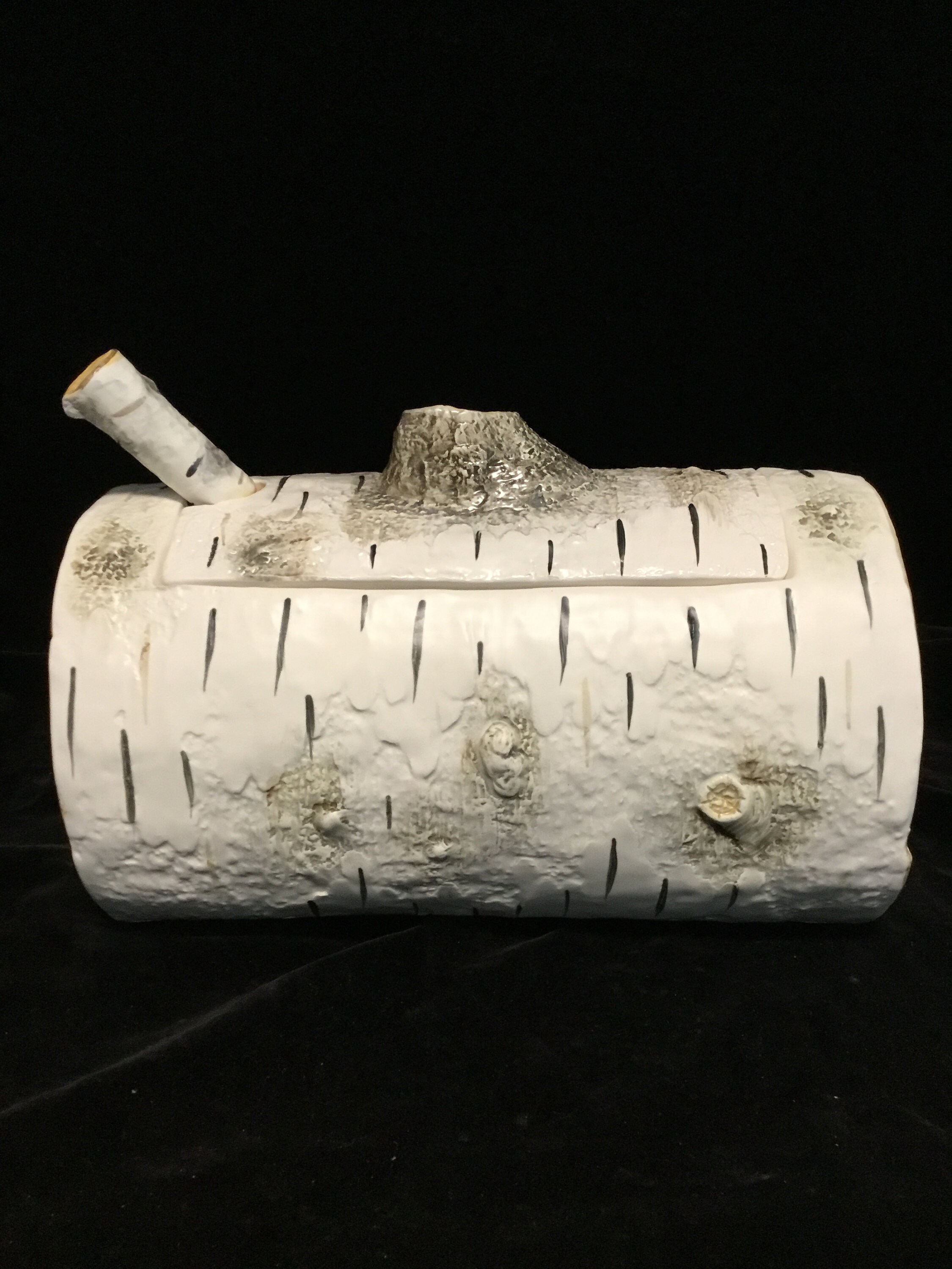 Birch Bark Soup or Vegetable Tureen Log and Ladle by Dept 56. - Etsy