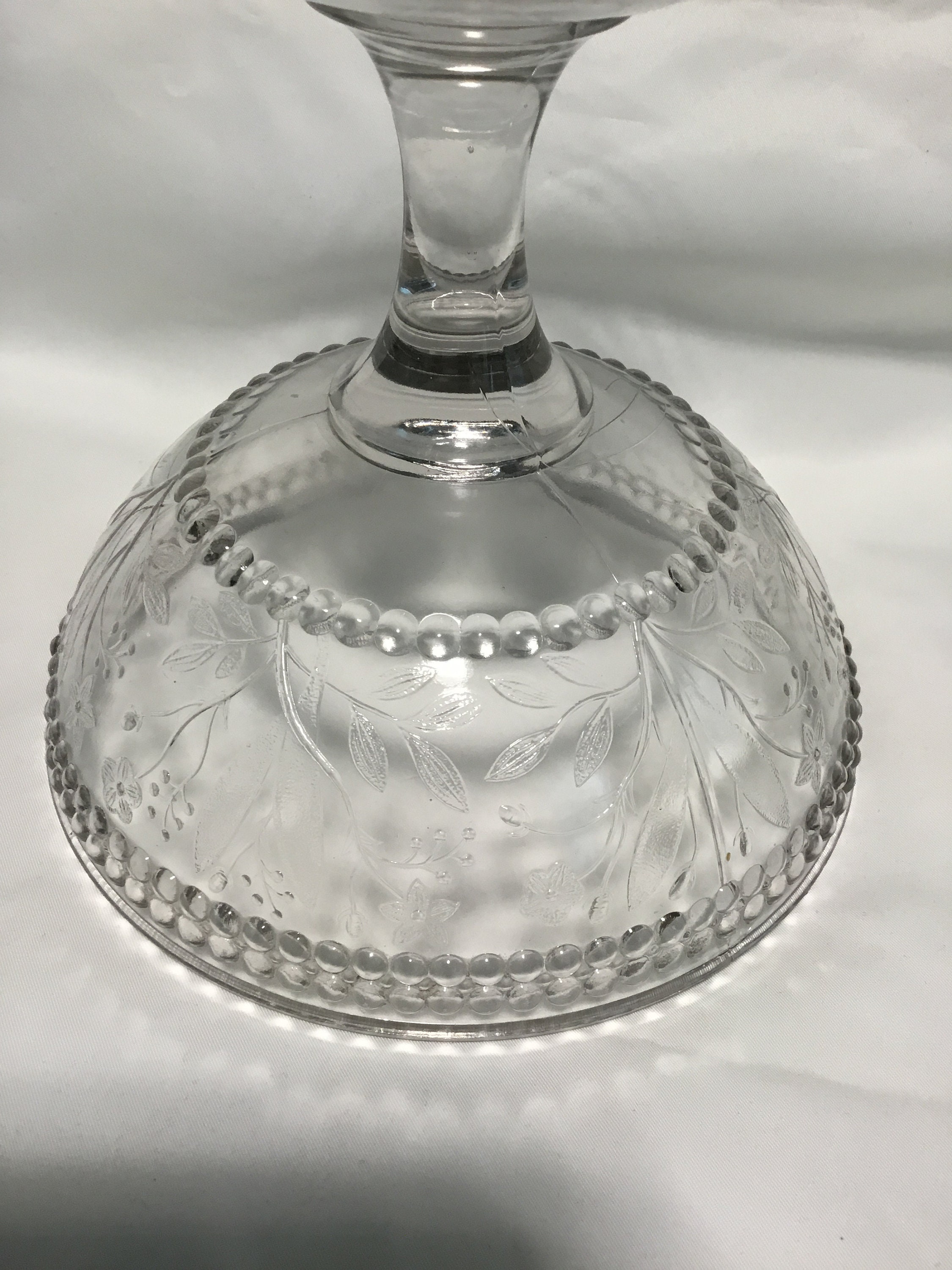 EAPG Starflower Nova Scotia Compote Lid Candy Dish Pedestal Pressed ...