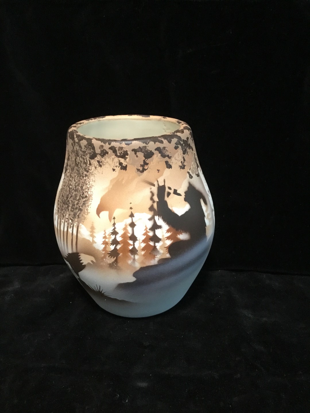 Cedar Mesa Pottery Vase. Hand Made and Hand Painted by Acclaimed Artist ...