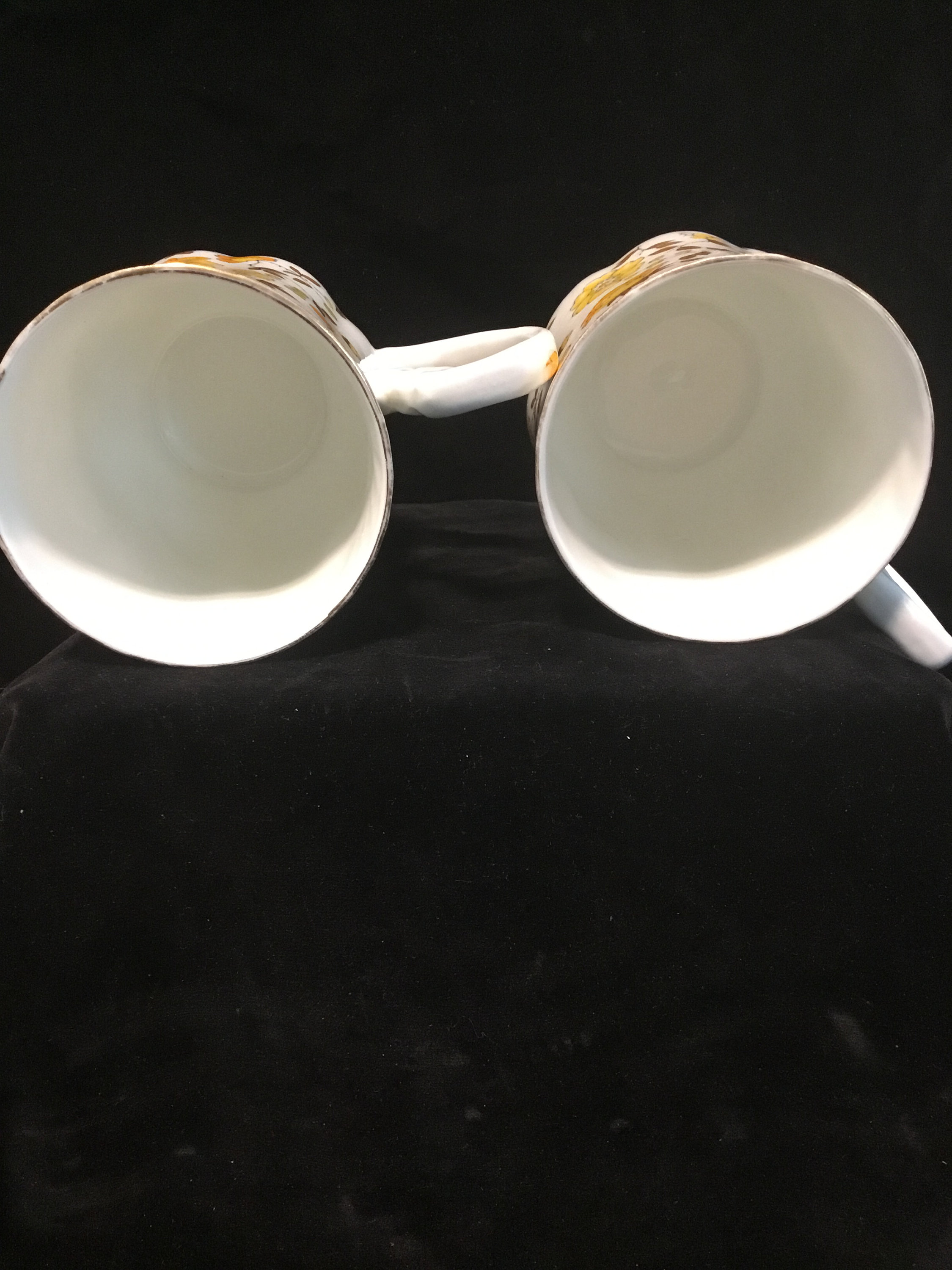 Vintage Hitkari Fine Bone China Floral Teacups, Set of Two, 70s Tea and ...
