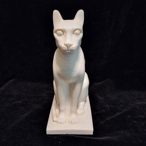 Vintage Alabaster Egyptian Bastet Cat Hand Carved and Signed by Arnoldo ...