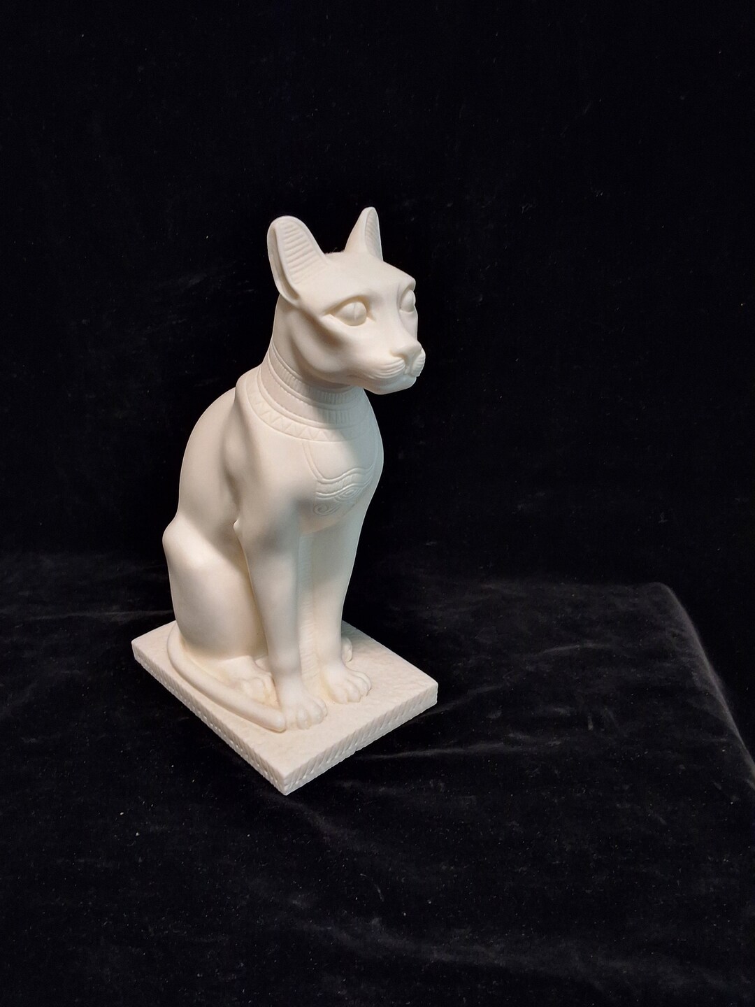 Vintage Alabaster Egyptian Bastet Cat Hand Carved and Signed by Arnoldo ...