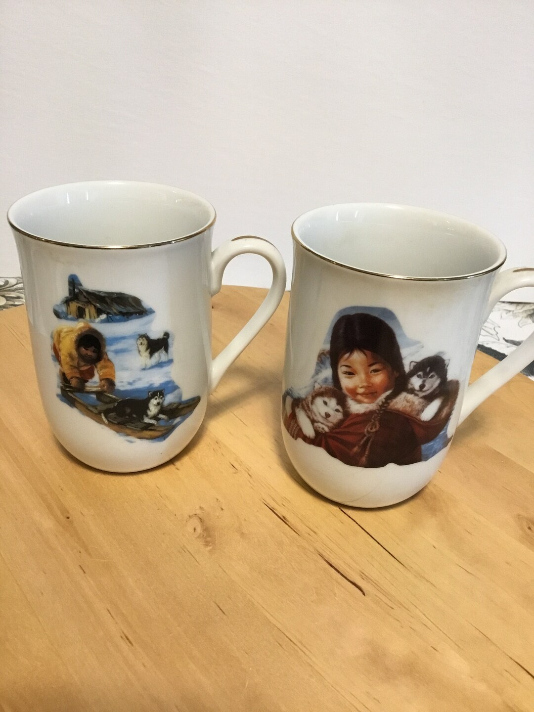 Set of 2! Vintage Nori Peter Porcelain Mugs RARE FIND! - Etsy
