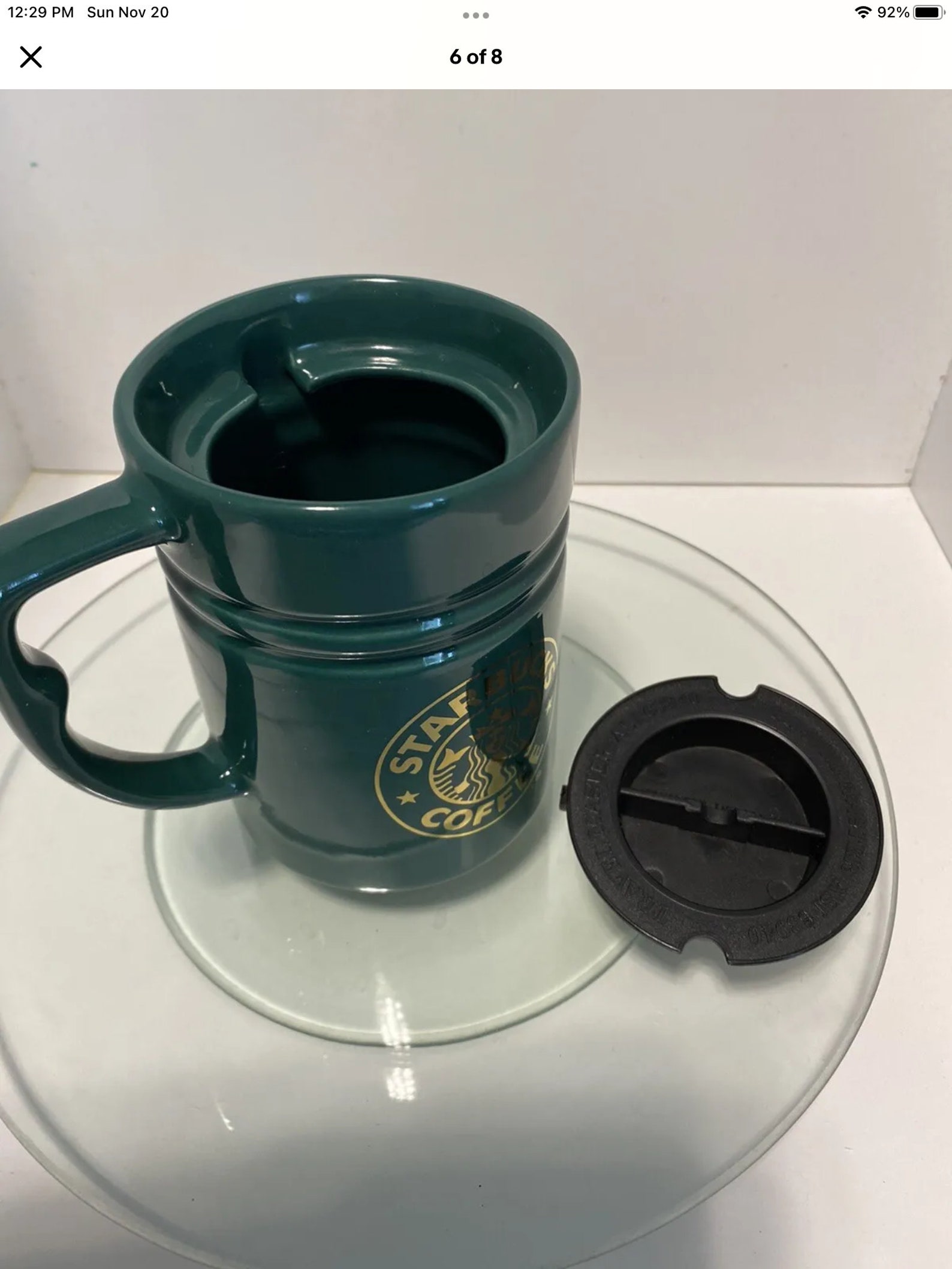 SUPER RARE STARBUCKS Hotjo Vintage Travel Mug W/ Gold Split - Etsy