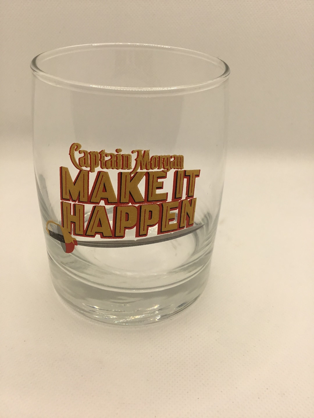 Captain Morgan “make It Happen” Heavy Based Low-ball Collectible Rum ...