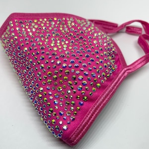 Bling Bling Rhinestone Face Covering 16 Colors - Etsy