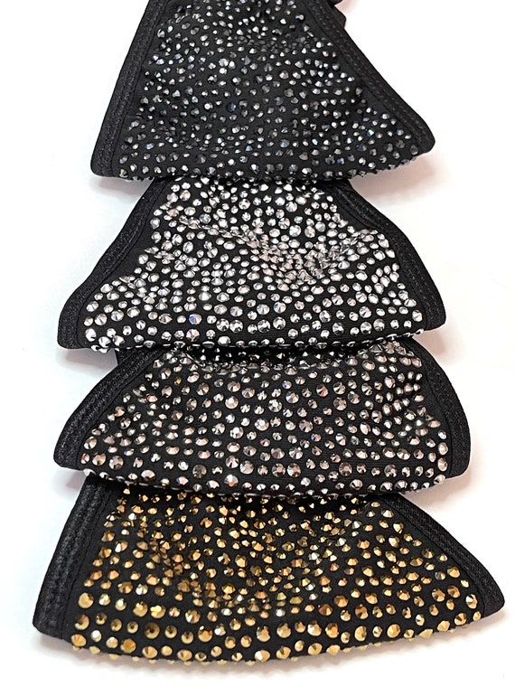 Bling Bling Rhinestone Face Covering NEW METAL COLORS - Etsy