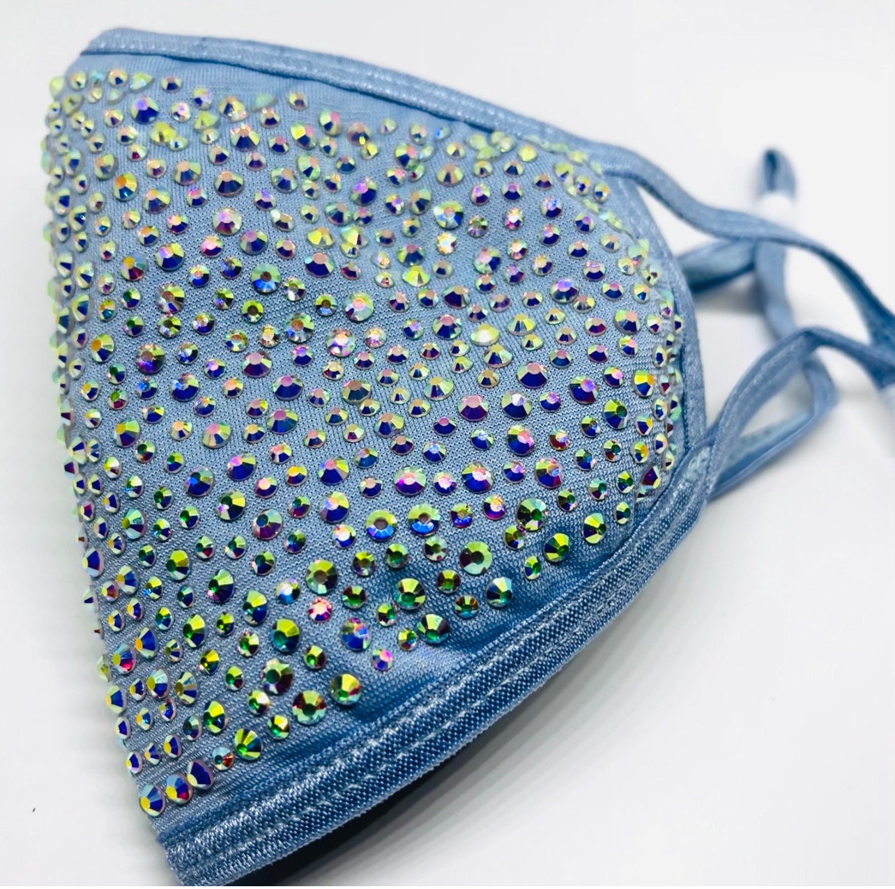 Bling Bling Rhinestone Face Covering 16 Colors | Etsy