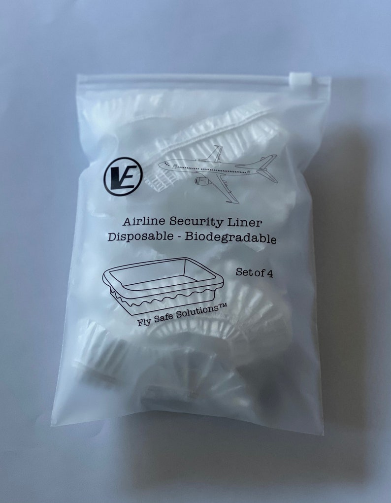 TSA Bin Disposable Biodegradable (4 in Pack) Reusable Zip Pack - Etsy