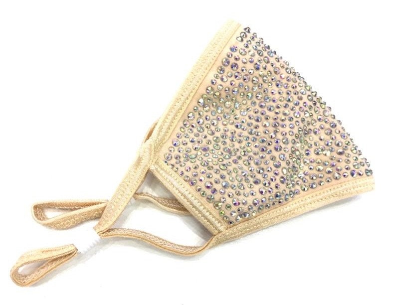 Bling Bling Rhinestone Face Covering NEW METAL COLORS - Etsy