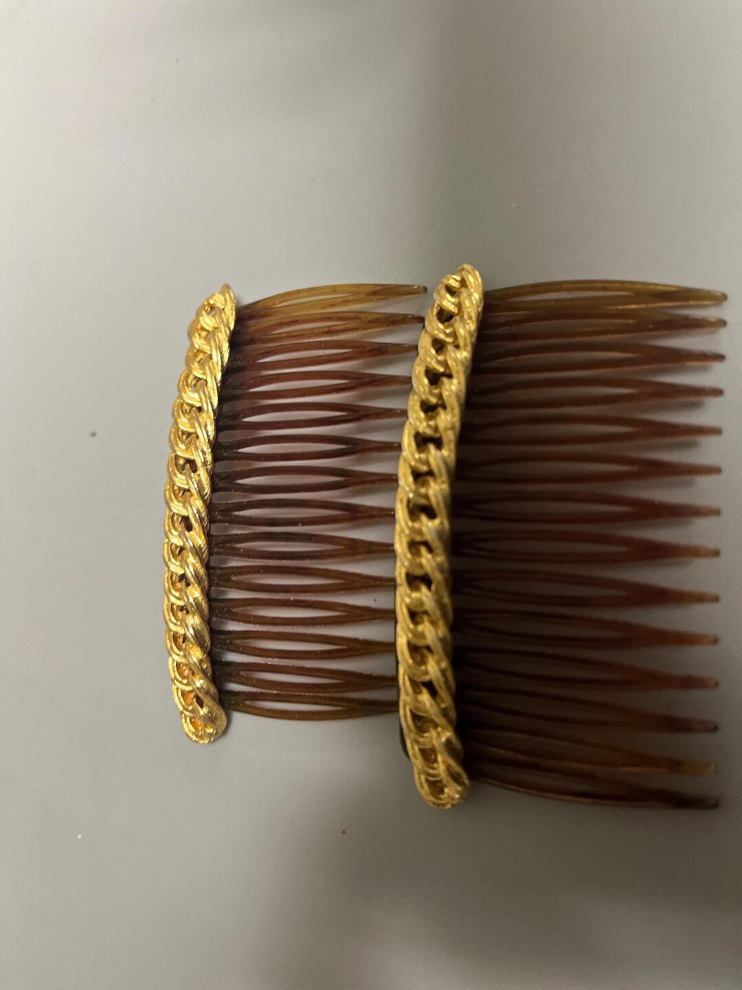Kirks Folly Gold Plated Cuban Link Hair Barrette Clip - Etsy