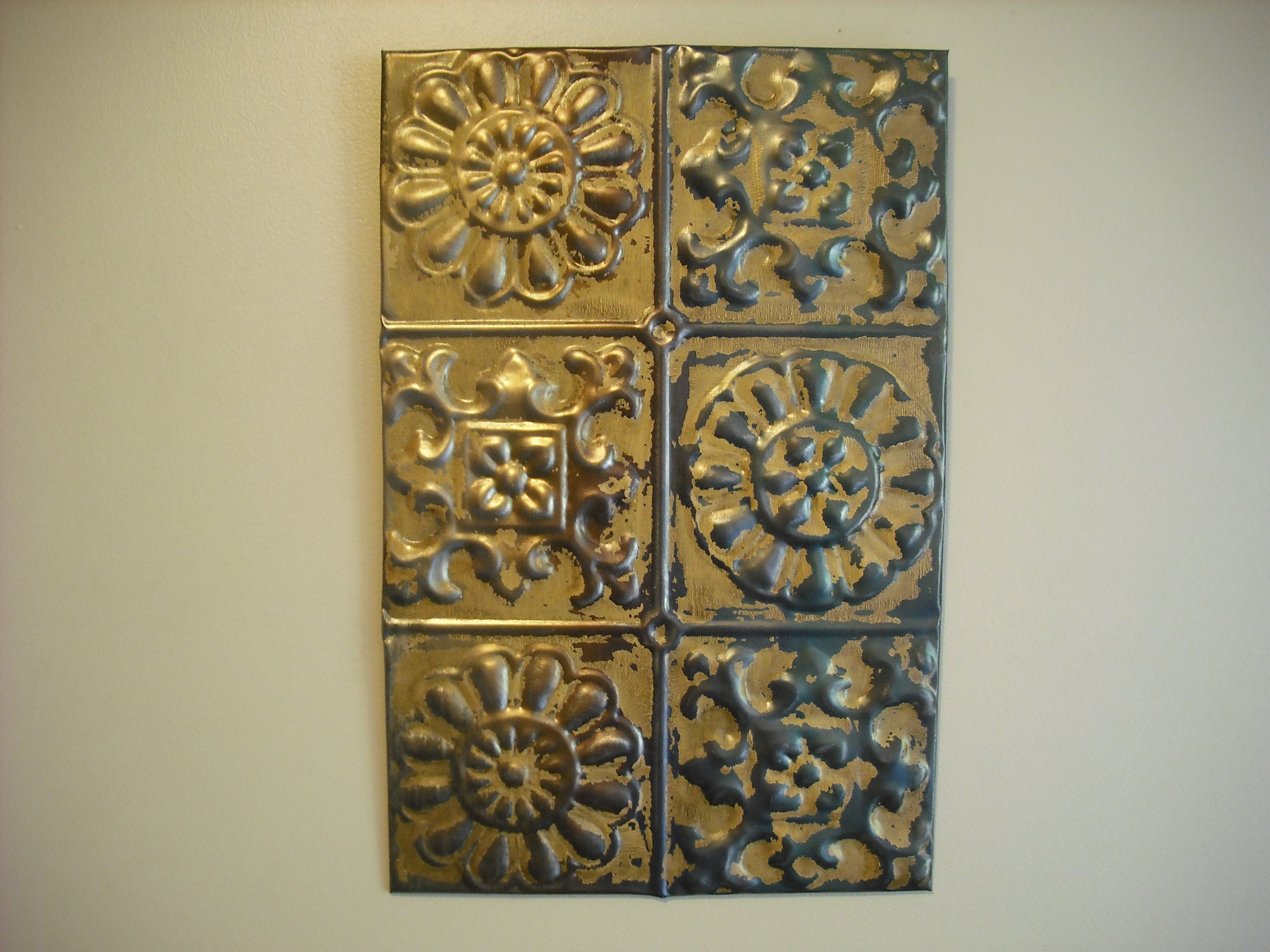Antique Tin Ceiling Wall Plaques – Sunburst - Etsy