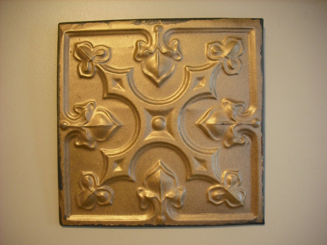 Antique Tin Ceiling Wall Plaque - Baroque - Etsy