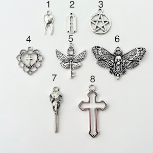 Goth Mobile Phone Charm, Aesthetic Phone Strap, Gothic Keyring, Y2K ...