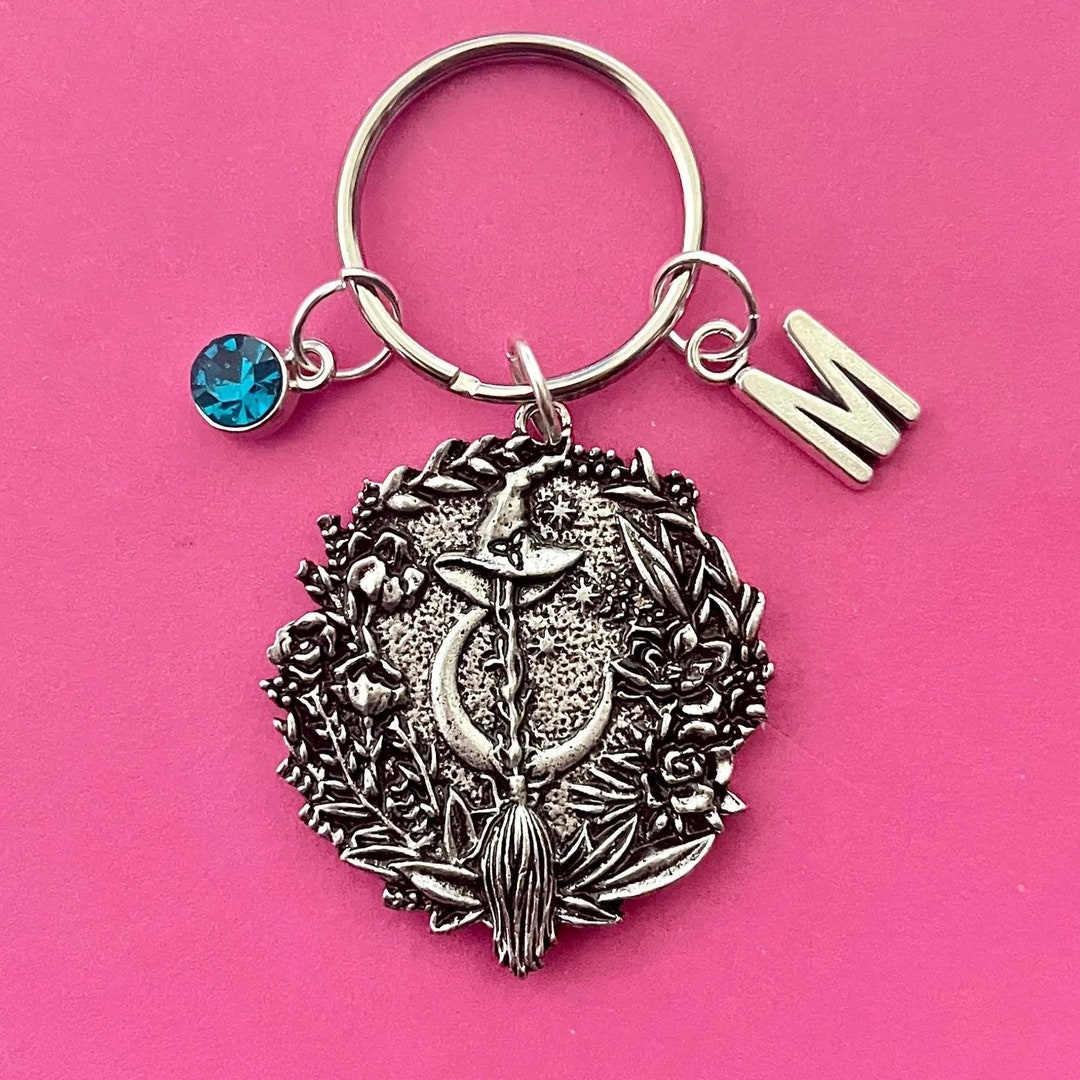 Personalised Witch Broomstick Keyring, Witchy Gift, Witch Friends ...