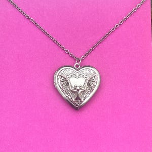 Bat Locket Necklace, Gothic Jewelry, Goth Necklace, Vampire Jewelry ...