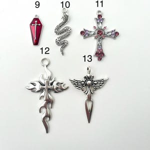 Goth Mobile Phone Charm, Aesthetic Phone Strap, Gothic Keyring, Y2K ...