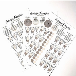 Acrylic Practice Pages Kit - Etsy