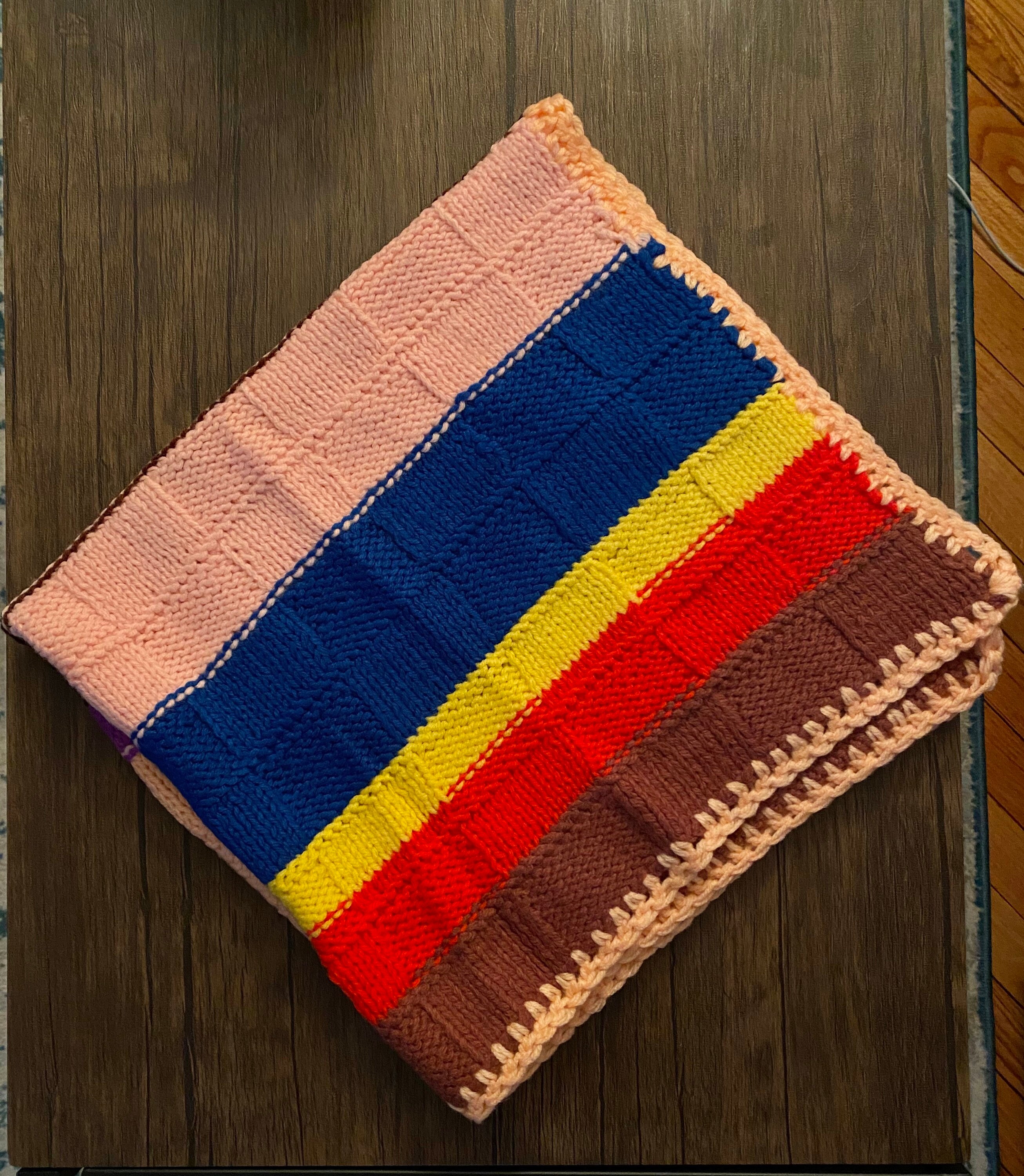 Vintage Crochet Blanket / Retro Crochet Lap Blanket / Vintage - Etsy