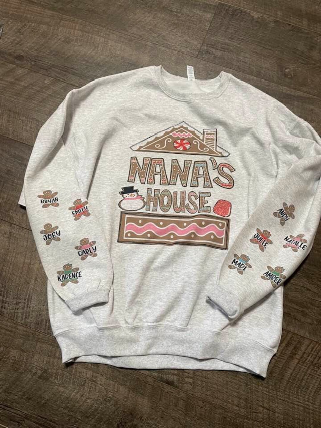 Gingerbread Man Sweater, Christmas Sweater, Mama Personalized Sweater ...