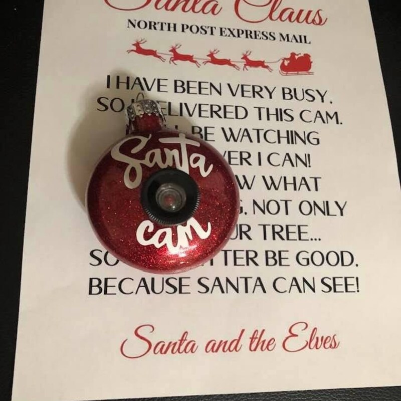 Santa Camera Ornament - Etsy