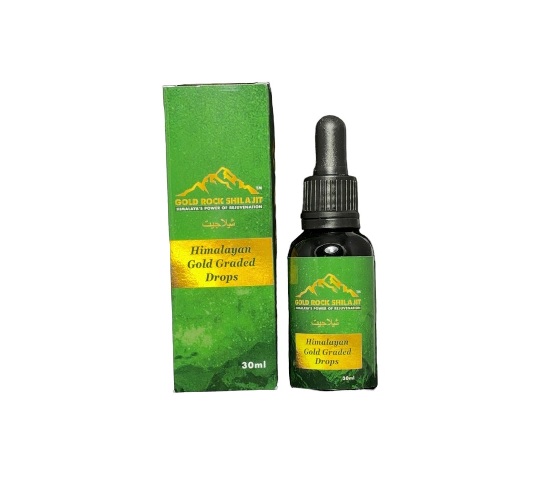 Pure Himalayan Gold Graded Shilajit Drops, Authentic & Pure Sun Dried ...